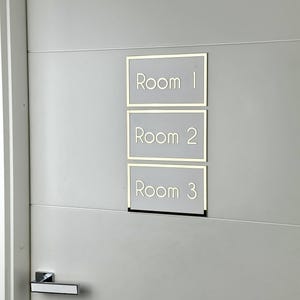 Personalized Acrylic Door Signs, Room Number Sign, Office Door Sign ...