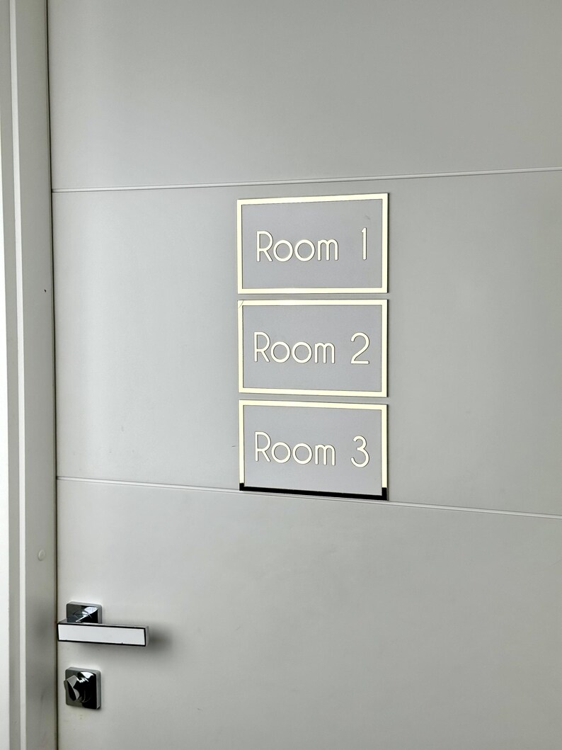 Personalized Acrylic Door Signs, Room Number Sign, Office Door Sign ...
