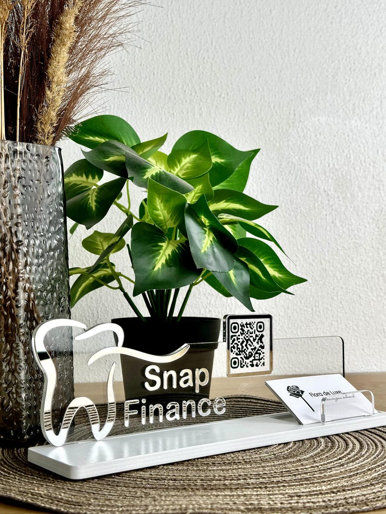 Acrylic Qr Business Table, Custom Acrylic Sign, Office Decor, Reception ...