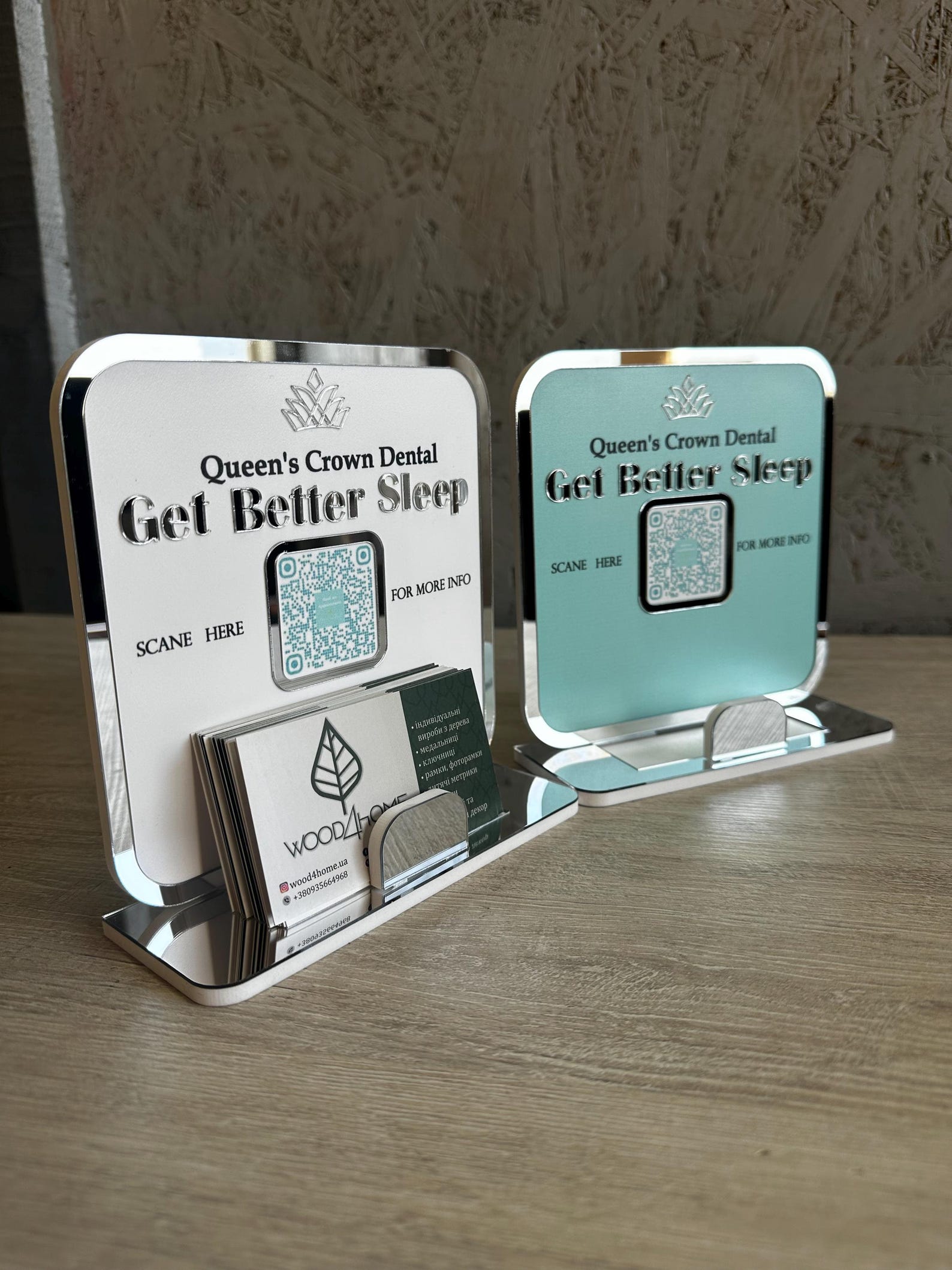 Custom Business Tables Qr Links, Qr Code Sign, Qr Code Table Sign ...