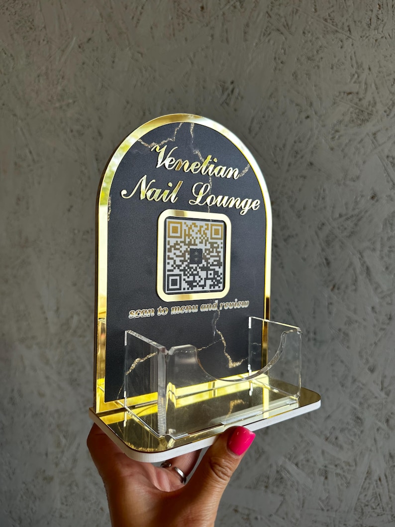 Marketing Qr Business Board, Acrylic Qr Sign, Qr Code Stand, Marketing ...