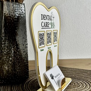 Acrylic Tooth QR Code Sign: Custom Dental Office Decor - Etsy