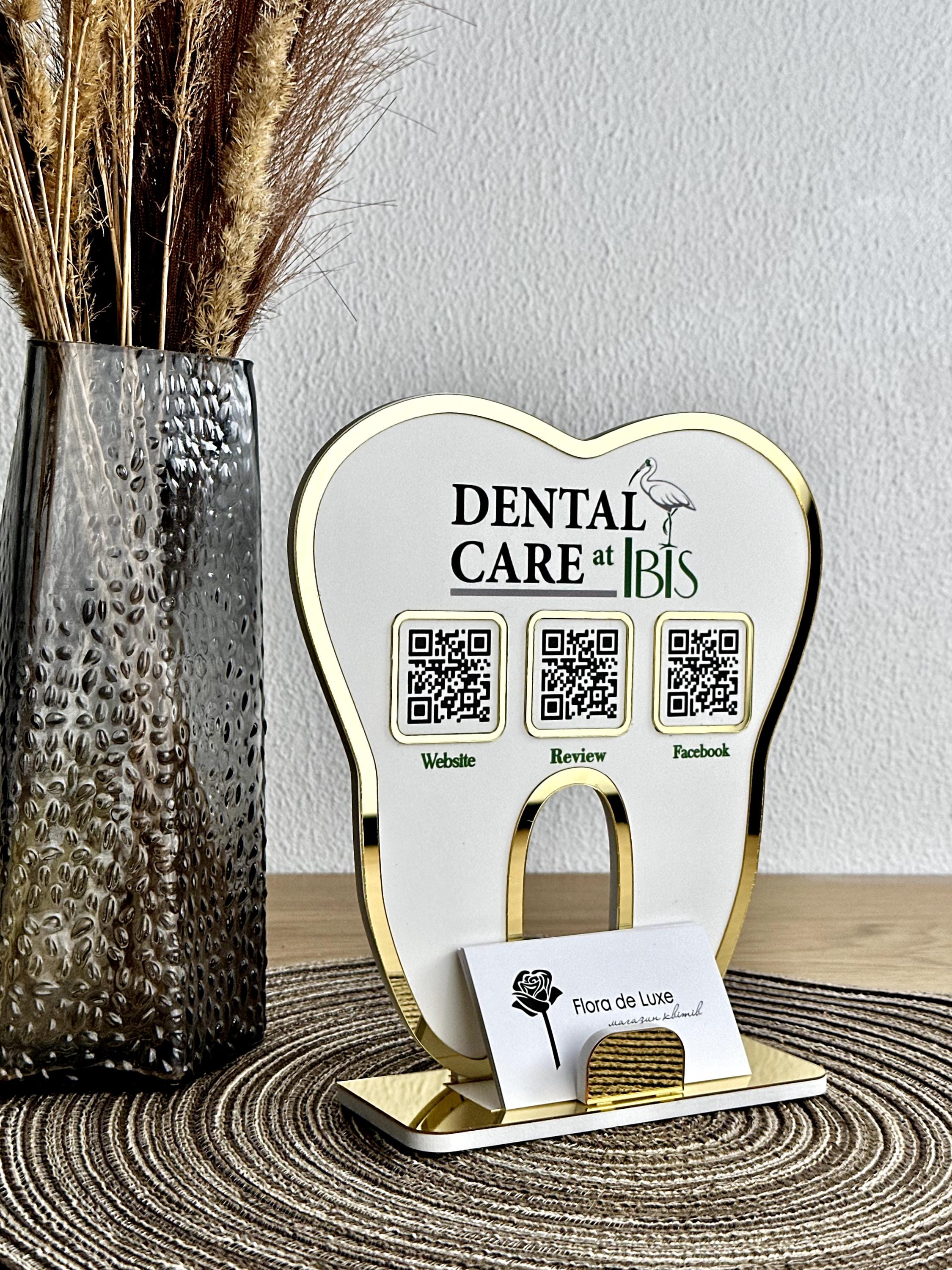 Acrylic Tooth QR Code Sign: Custom Dental Office Decor - Etsy