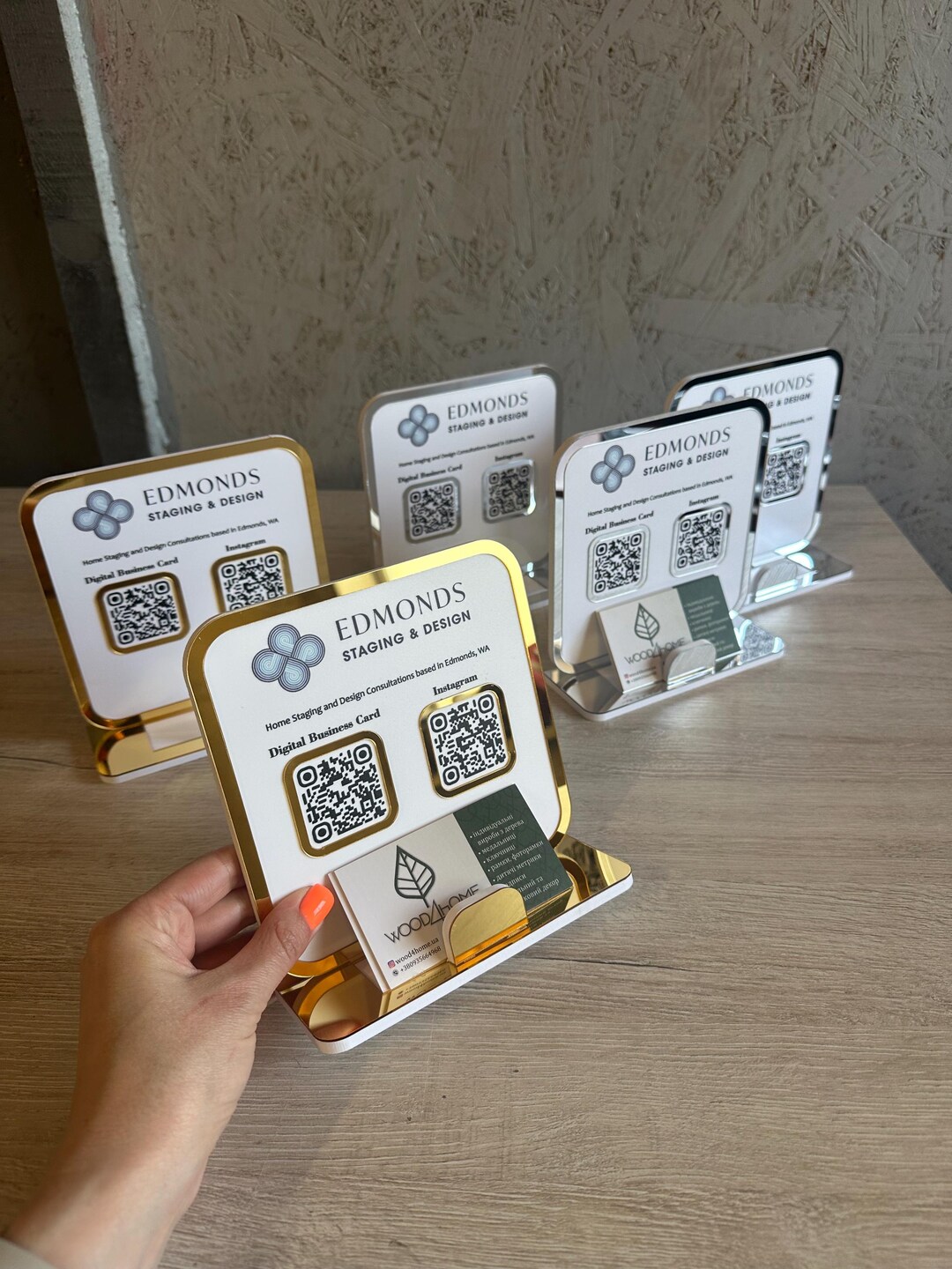 Qr Media Business Stand, Qr Code Display, Business Signage, Qr Business ...