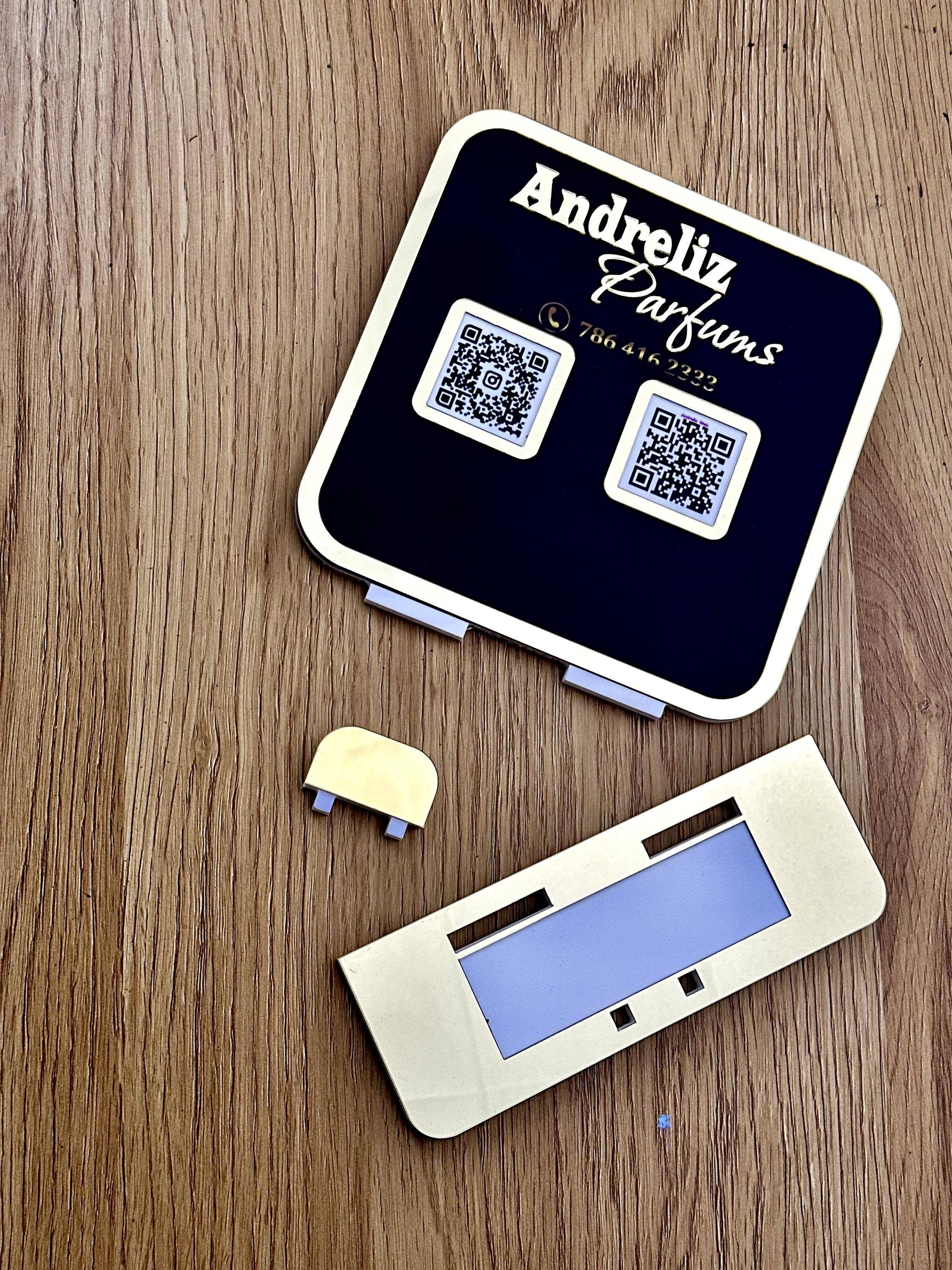 Qr Acrylic Business Table, Acrylic Qr Code Sign, Qr Code Display ...