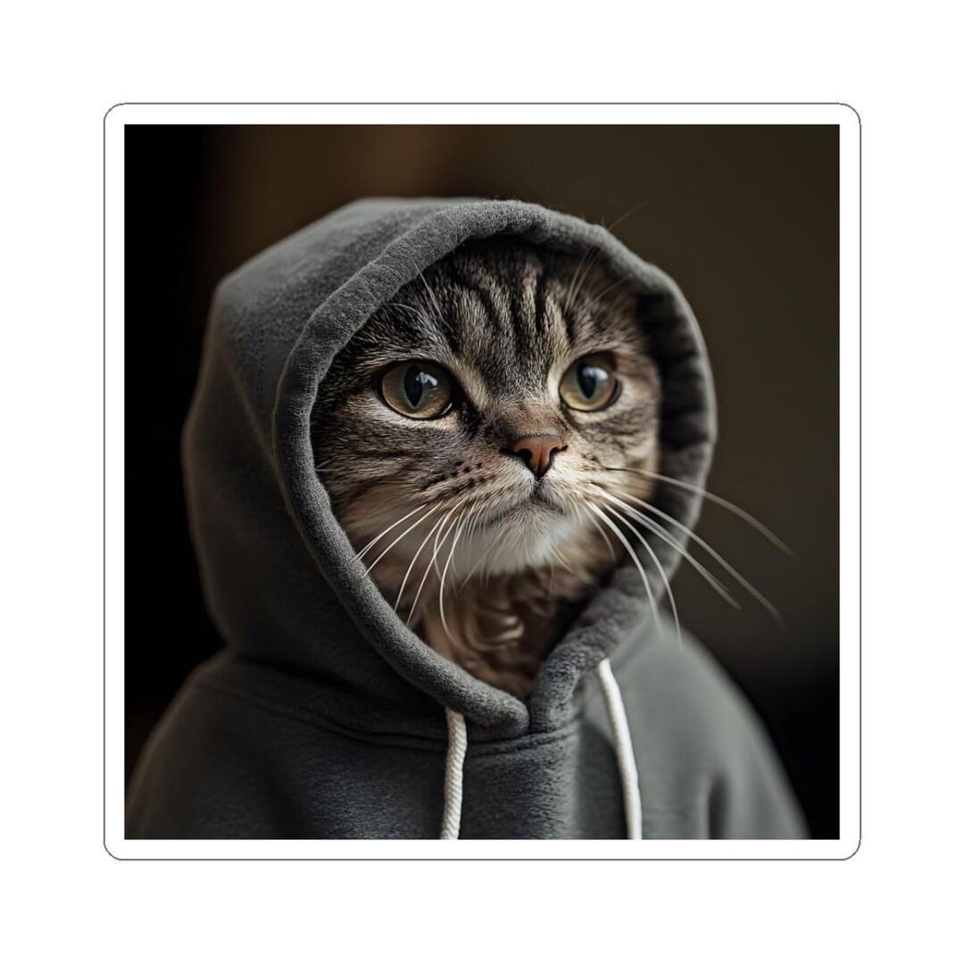 Hacker Cat - Kiss-cut Sticker - Fun Laptop Décor & Pet Lover Gifts - Etsy
