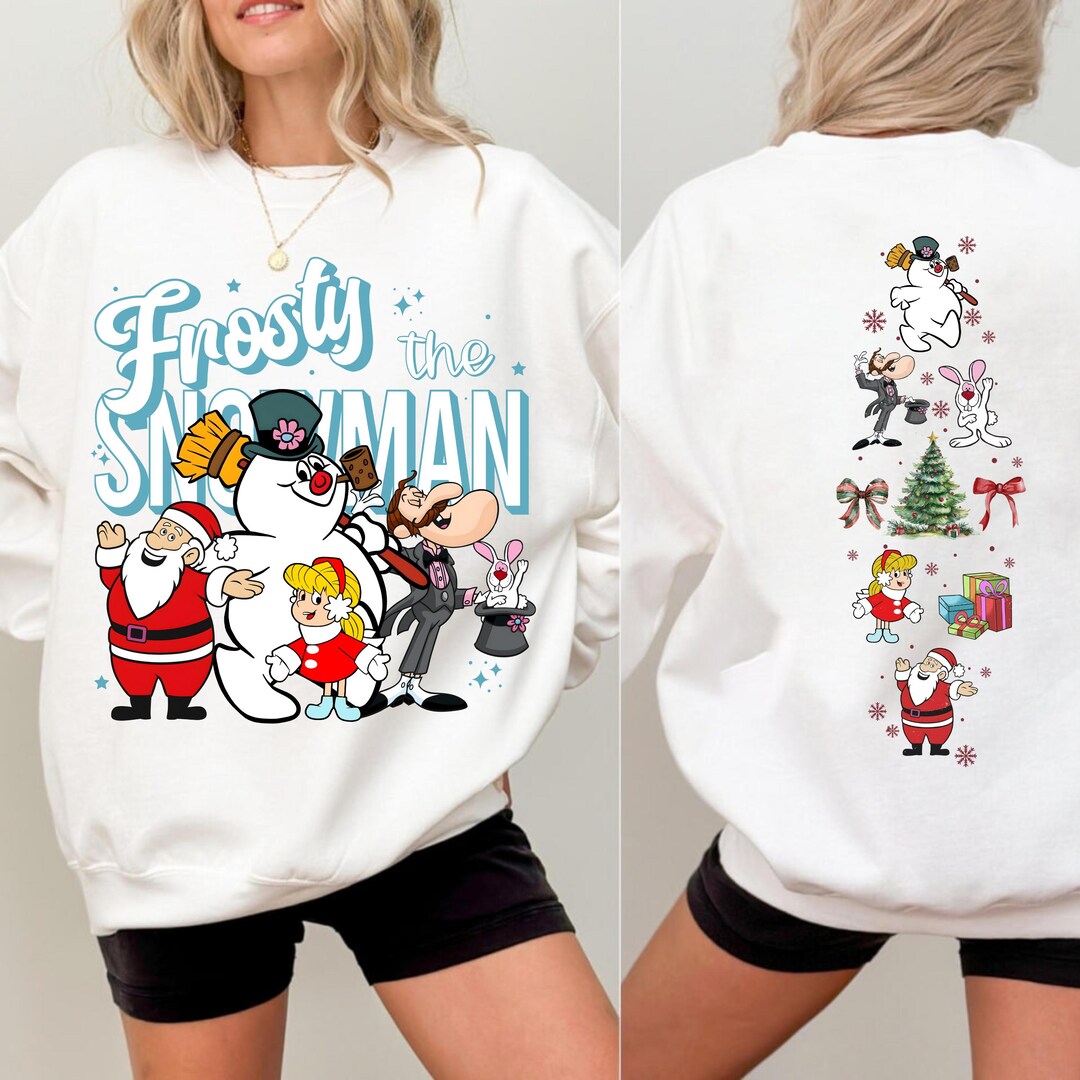 Retro Frosty the Snowman Sweatshirt, 90s Christmas Movie Shirt - Etsy
