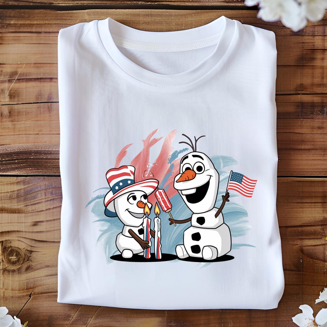 Olaf 4th of July Png, Patriotic Snowman PNG, Frozen Inspired Summer ...