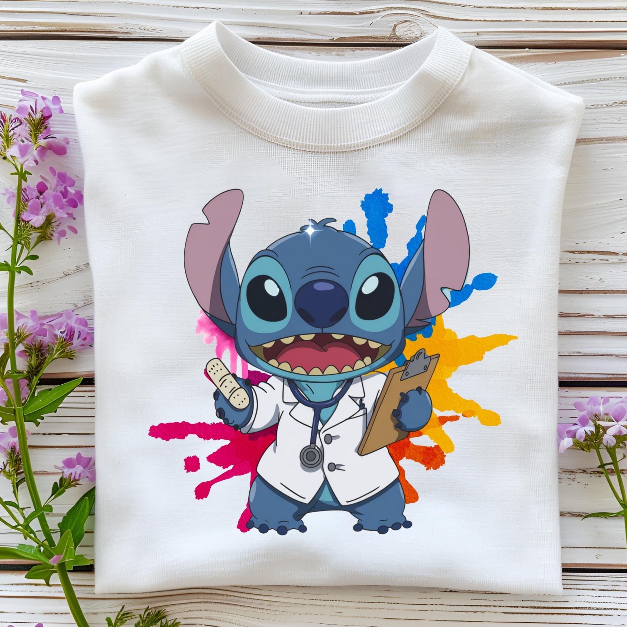 Doctor Stitch Png, Medical Theme Sublimation Clipart | Cute Cartoon ...