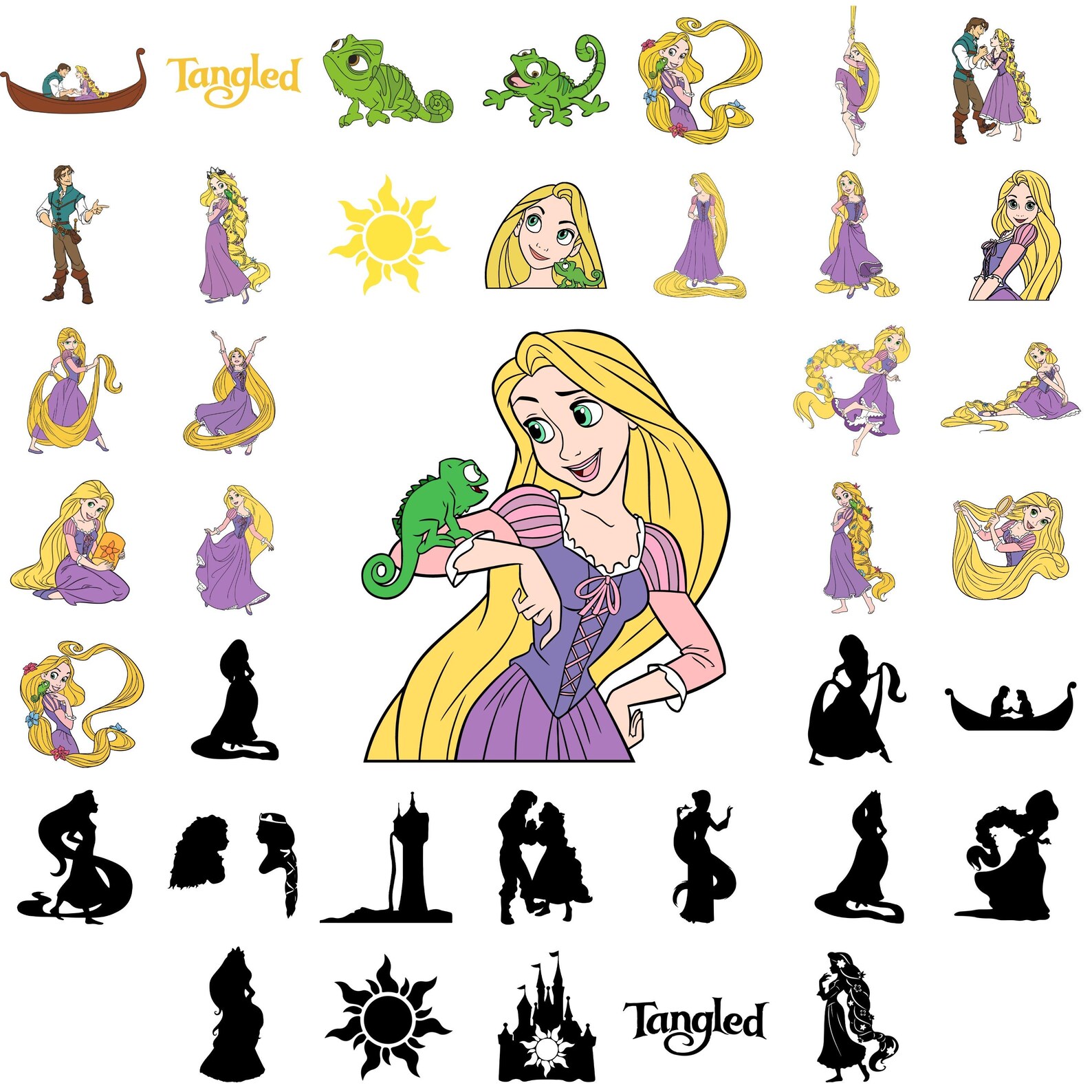 Rapunzel SVG Bundle, Rapunzel Svg Files for Cricut and Silhouette ...