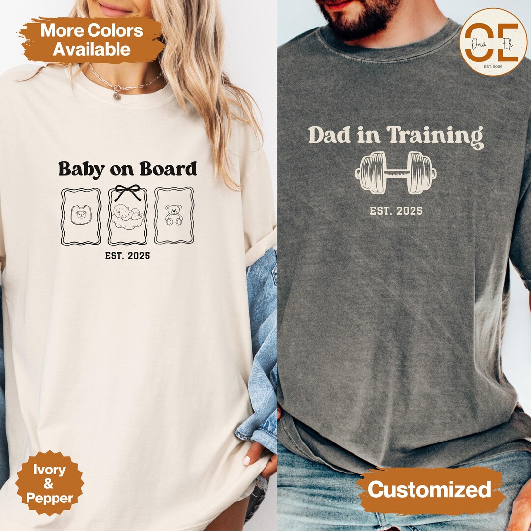 Comfort Colors® Mom Dad Shirts, Matching Custom Mama Dad Tees ...