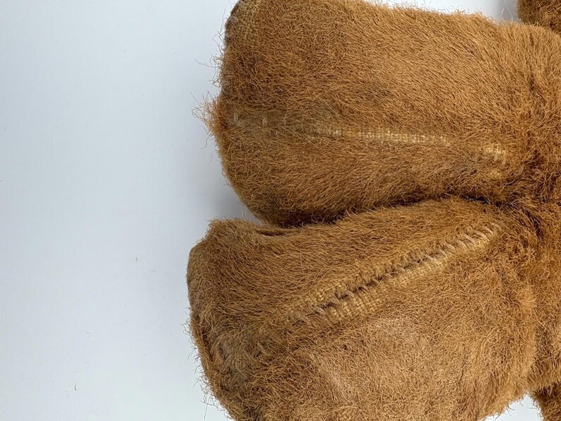 Rare Vintage 8” Rubber Faced Plush Teddy Bear Very Well Loved Brown Fur ...
