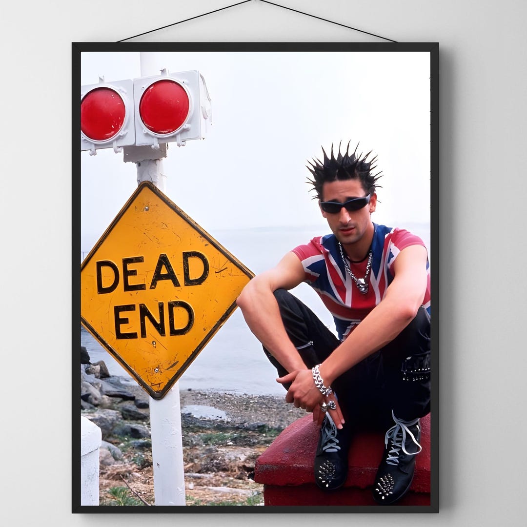 Adrien Brody Poster – 2000s Punk Style Wall Art, Dead End Street Sign ...
