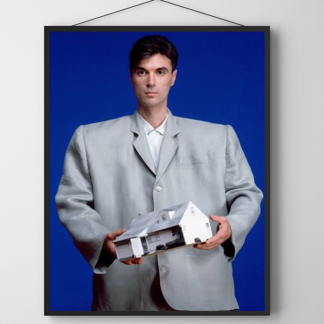 David Byrne Poster – Talking Heads Wall Art, Big Suit 80s Print, New ...