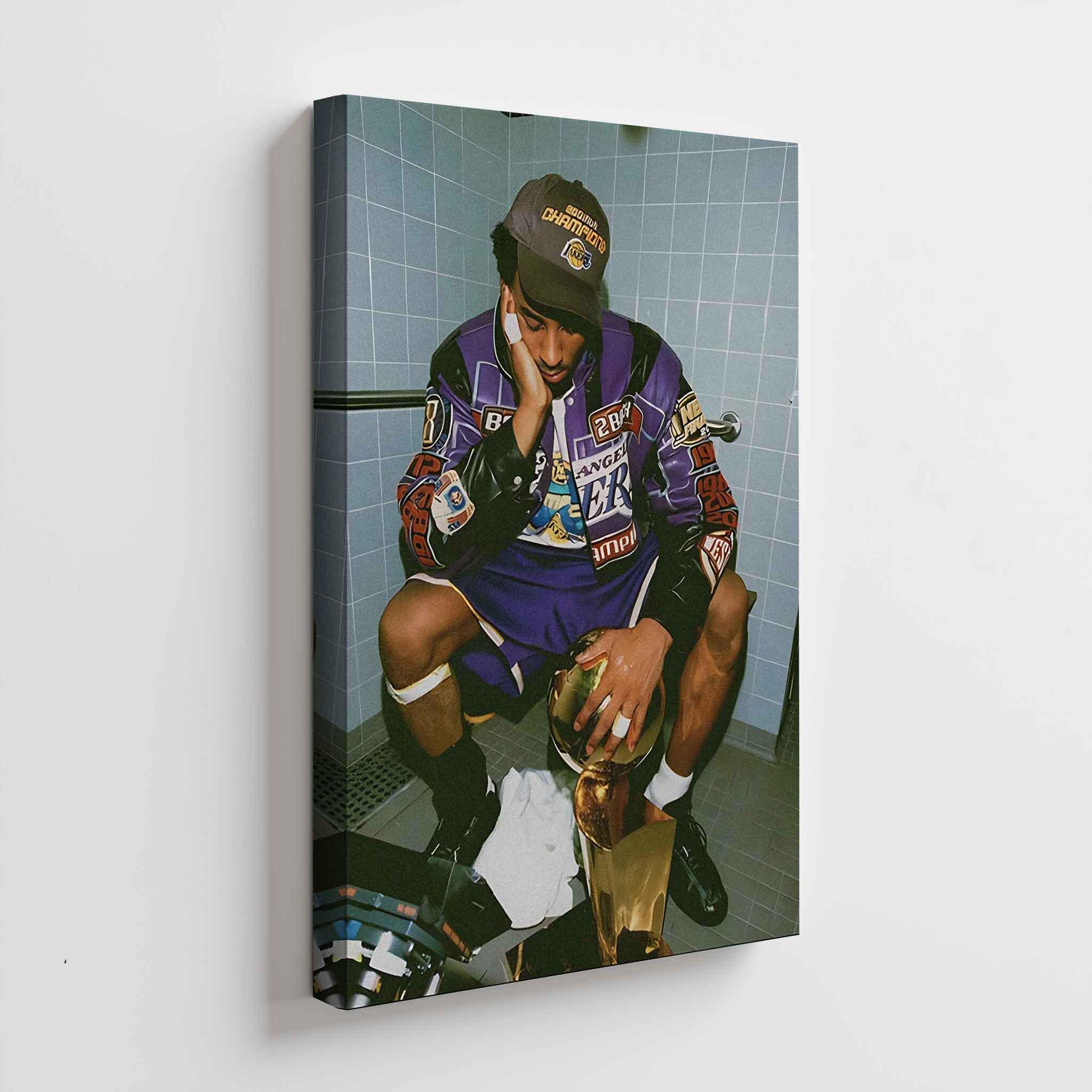 Kobe Bryant Locker Room Poster Print, Basketball Finals Champion, Kobe ...