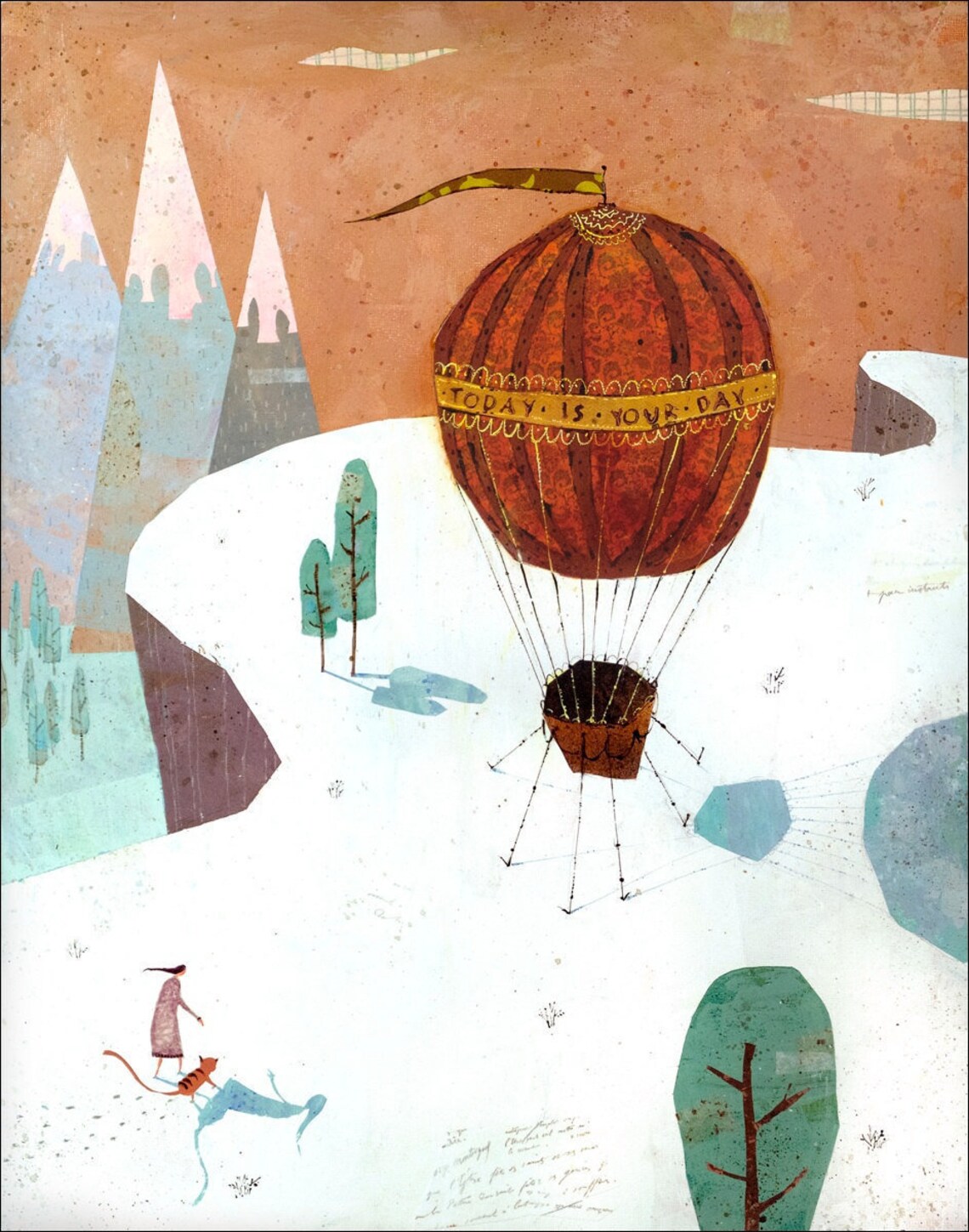 Today is Your Day! Inspirational Art Motivational Art Unique Home Decor ...