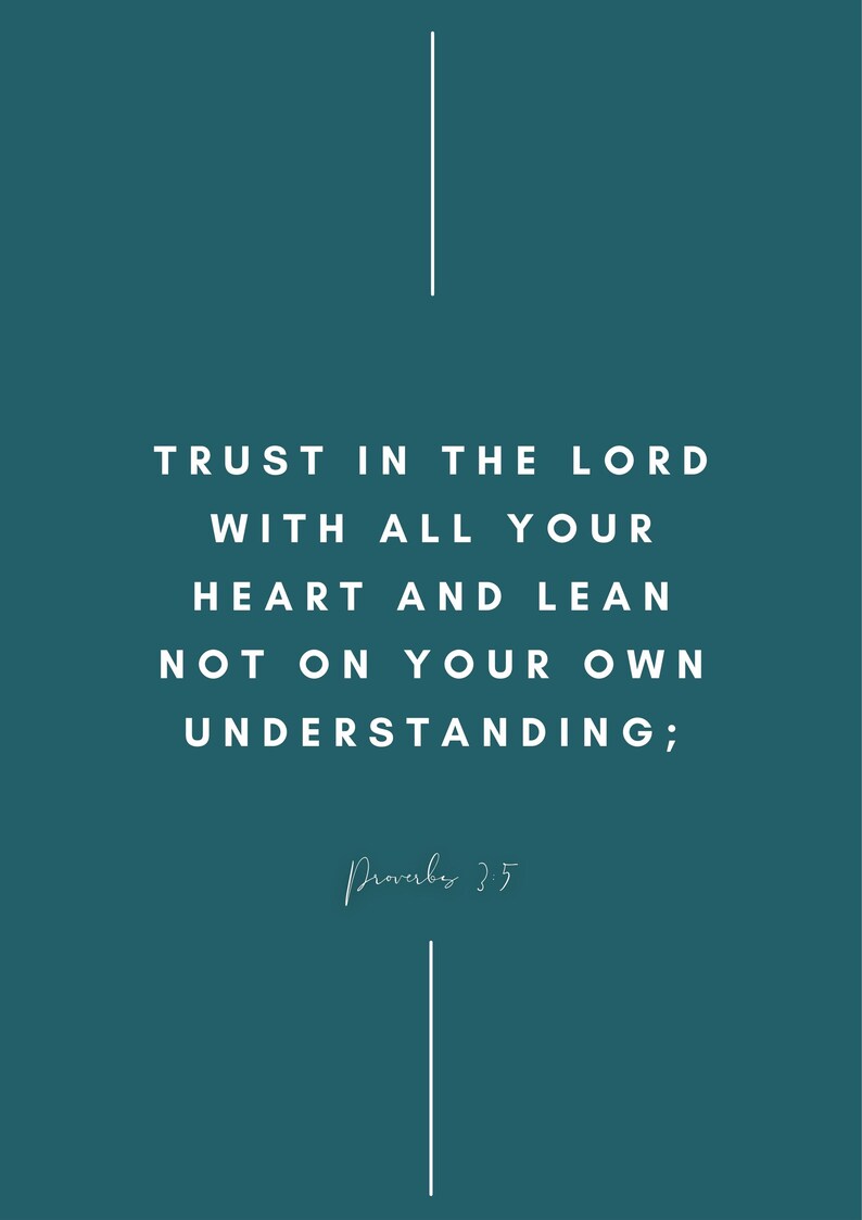 10 Printable Bible Verses – Modern Teal Christian Wall Art ...