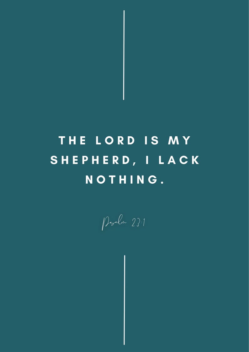 10 Printable Bible Verses – Modern Teal Christian Wall Art ...