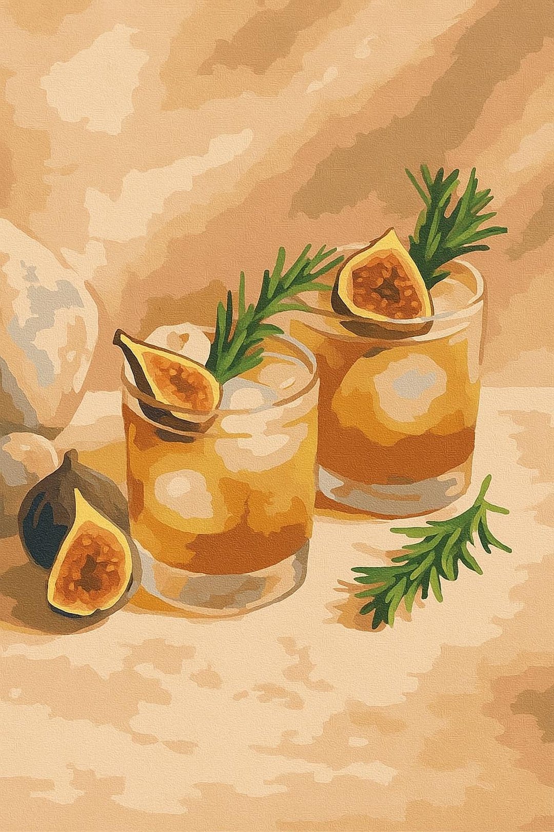 Fig Cocktail Paint by Numbers Kit – DIY Drink Painting Canvas - Etsy