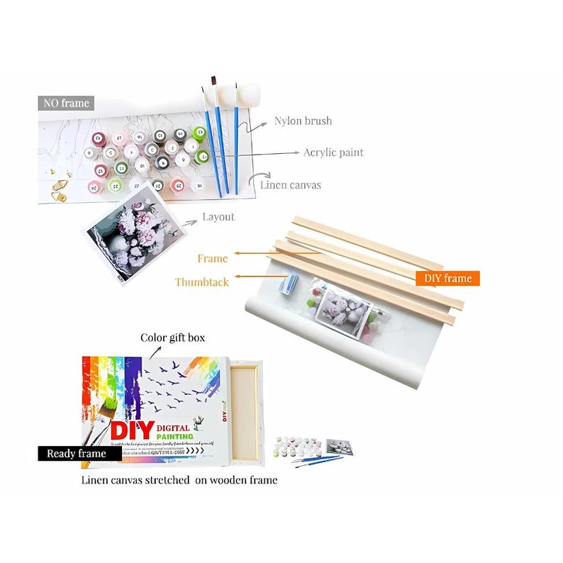 Women Painting by Number Woman Kit Adult Painting by Number Painting by ...