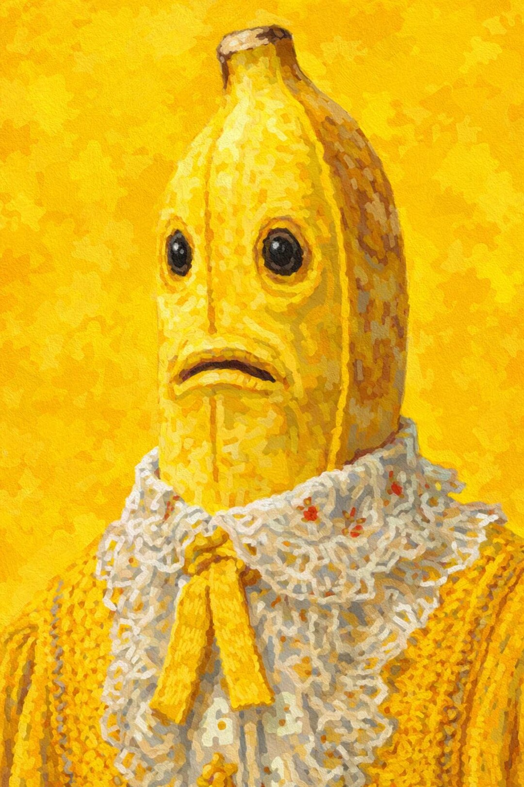 Paint by Number “banana in Regal Attire” | Funny Fruit Character DIY ...