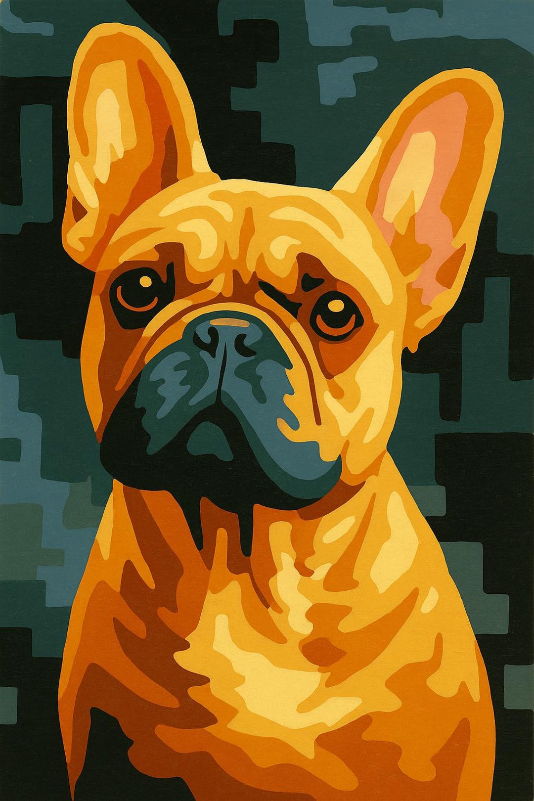 French Bulldog Paint by Numbers Kit – DIY Dog Painting for Adults ...
