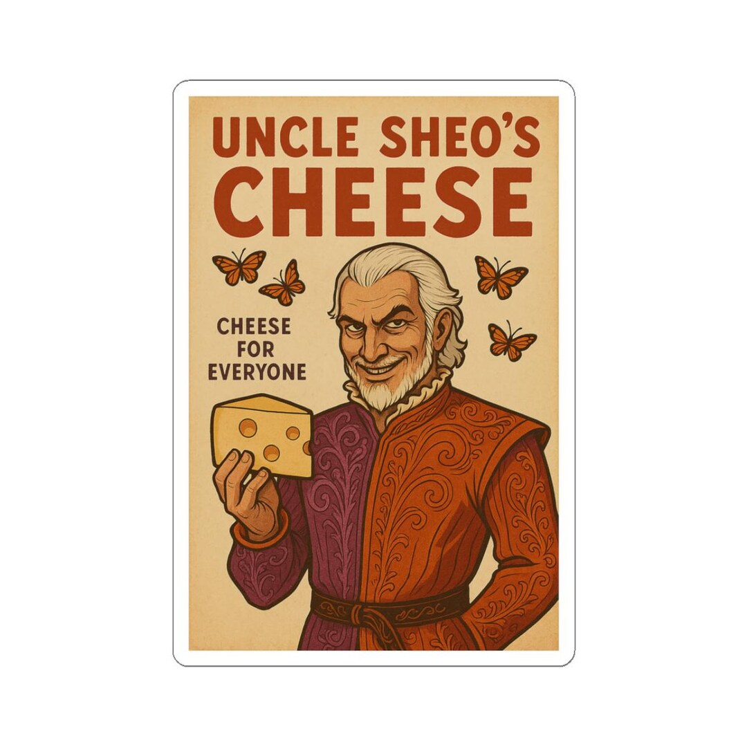 Uncle Sheo Stickers Cheese for Everyone! - Etsy