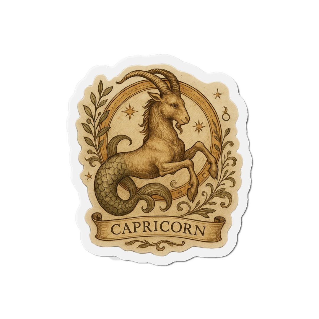 Astrology Die-cut Magnets, Capricorn Zodiac Artwork for Home Decor ...
