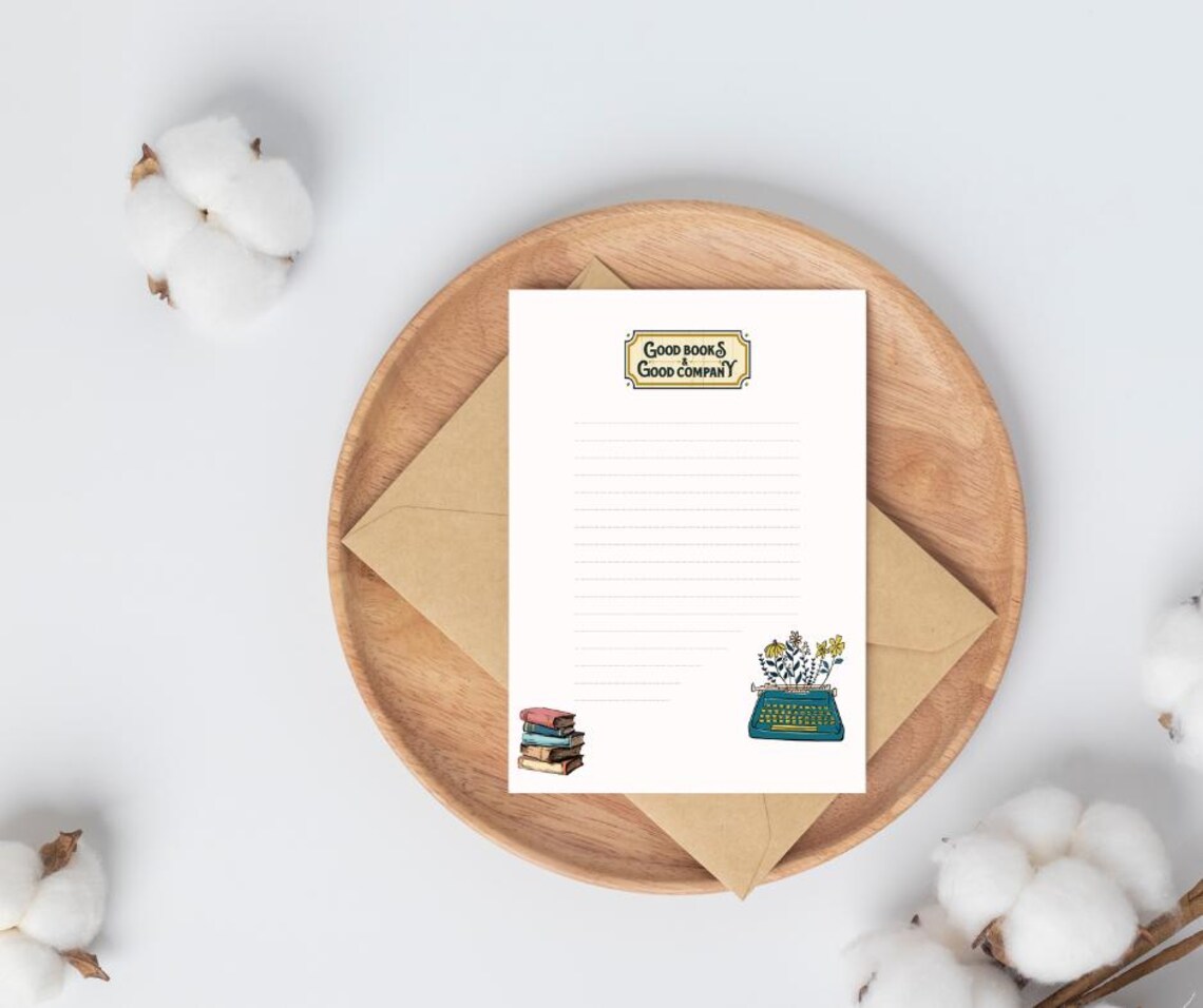 Typewriter Printable Stationery – Letter & A4 Size, PNG and PDF - Etsy