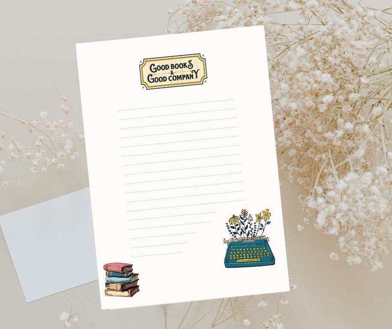 Typewriter Printable Stationery – Letter & A4 Size, PNG and PDF - Etsy