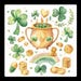 Lucky Rainbow Pot of Gold Printable Art + Bonus Sticker | St. Patrick’s ...