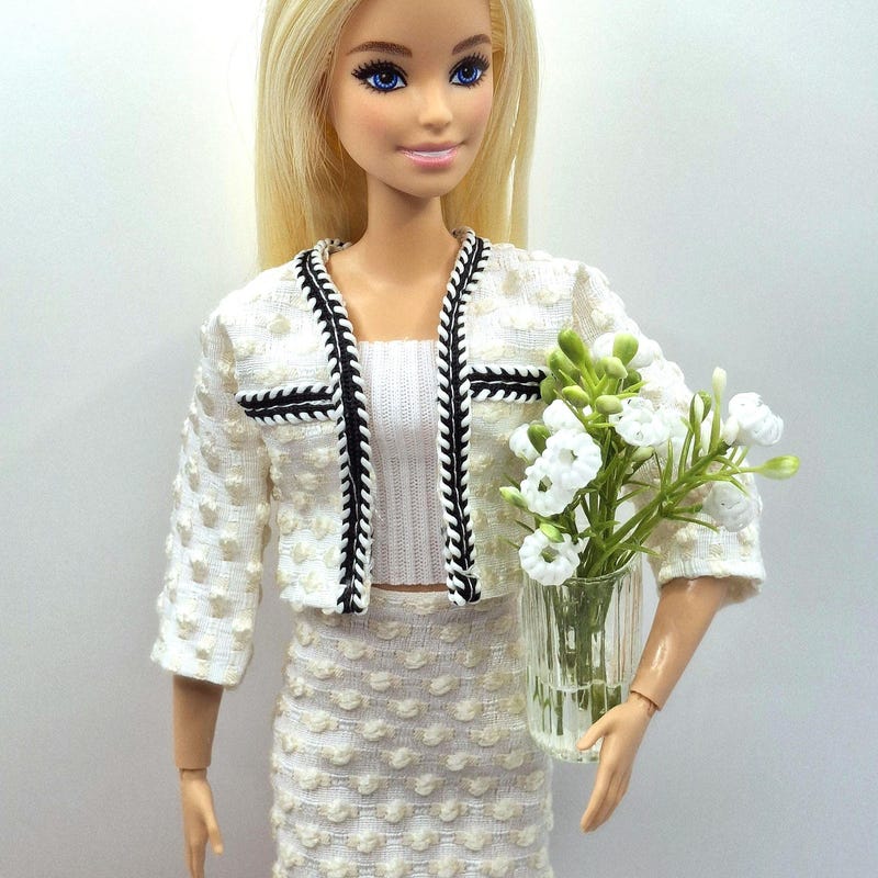 Beige Top Skirt Set - Etsy