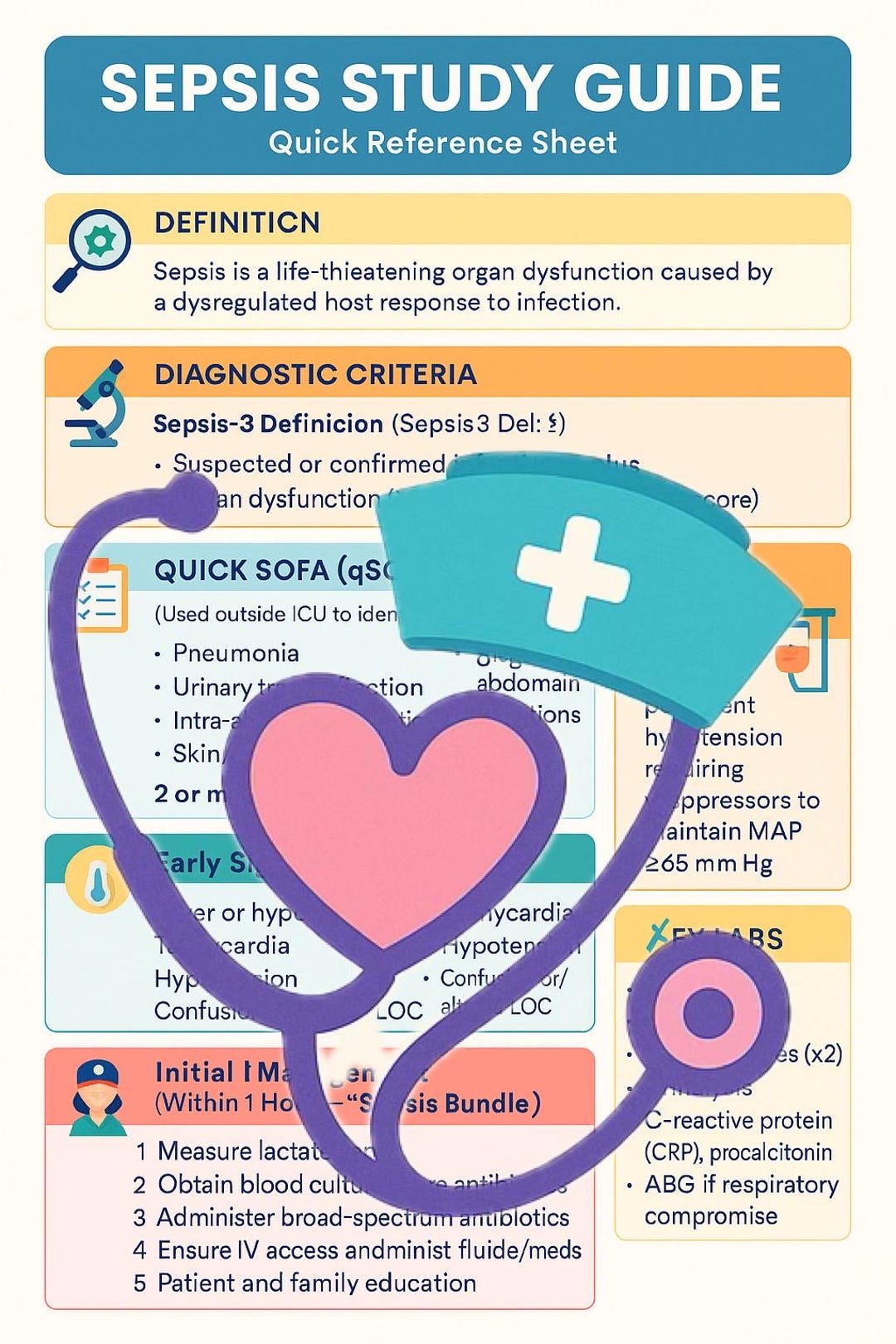 Sepsis Quick Study Guide - Etsy