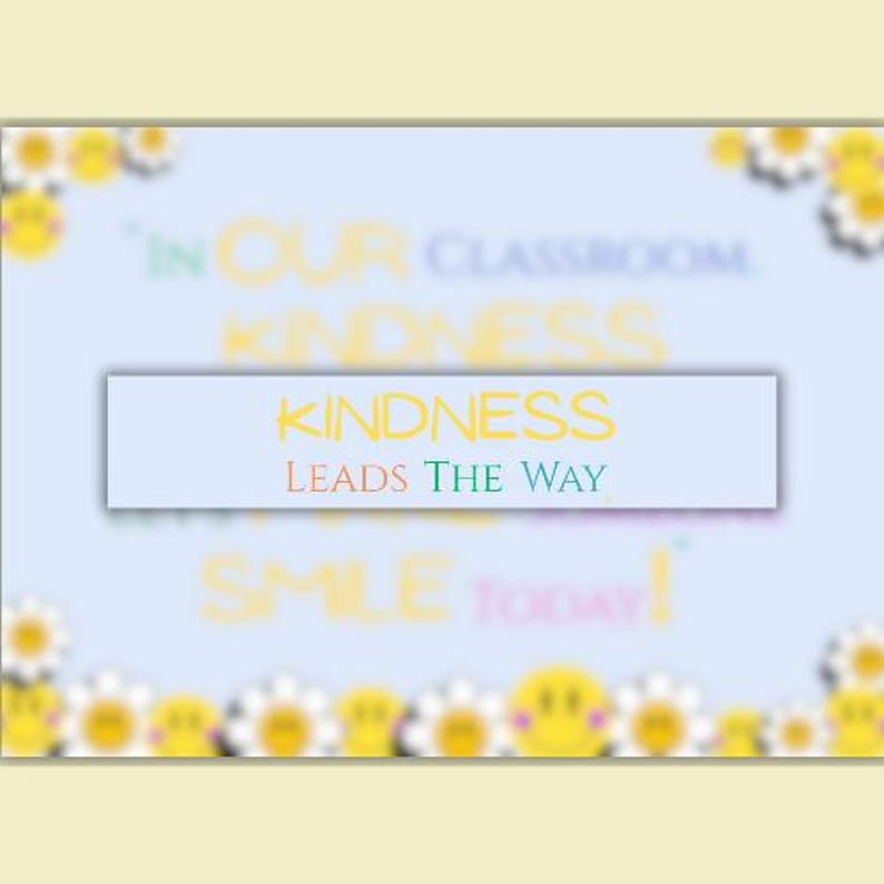 Teacher Classroom Resource Printable-classroom Kindness Bundle-positive ...