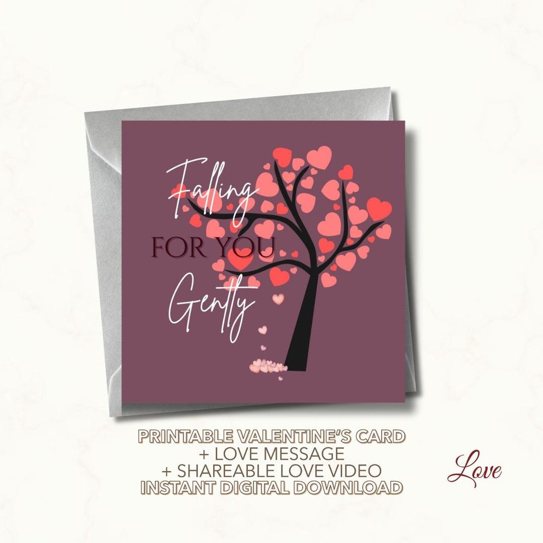 Valentine’s Day Printable Card + Love Message for Girlfriend – Sharable ...