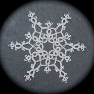 Criss-cross Snowflake TATTING PATTERN - Etsy