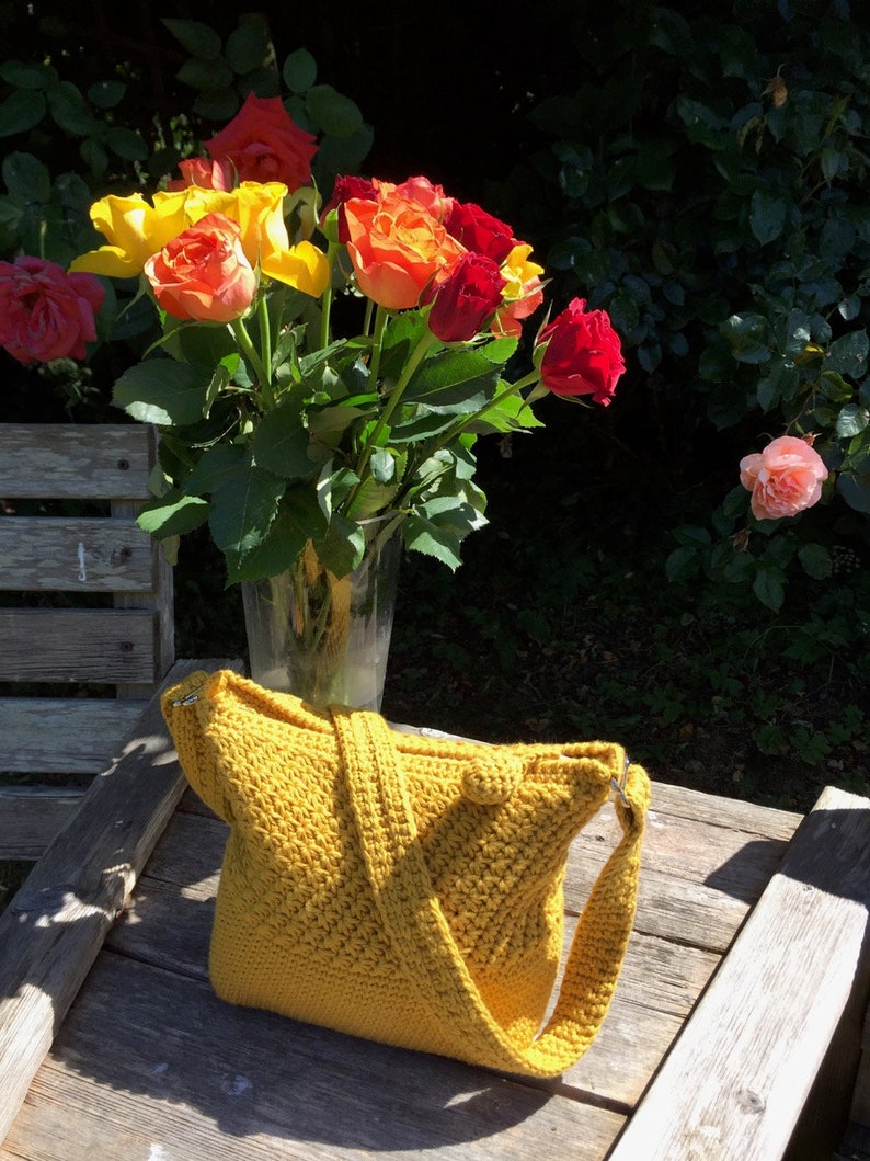 Star Bag Crochet Pattern: Zipper Insert & Adjustable Strap (PDF) - Etsy