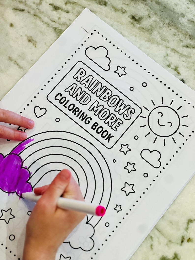 Rainbow Coloring Book - Printable Coloring Pages – Cute Animals ...
