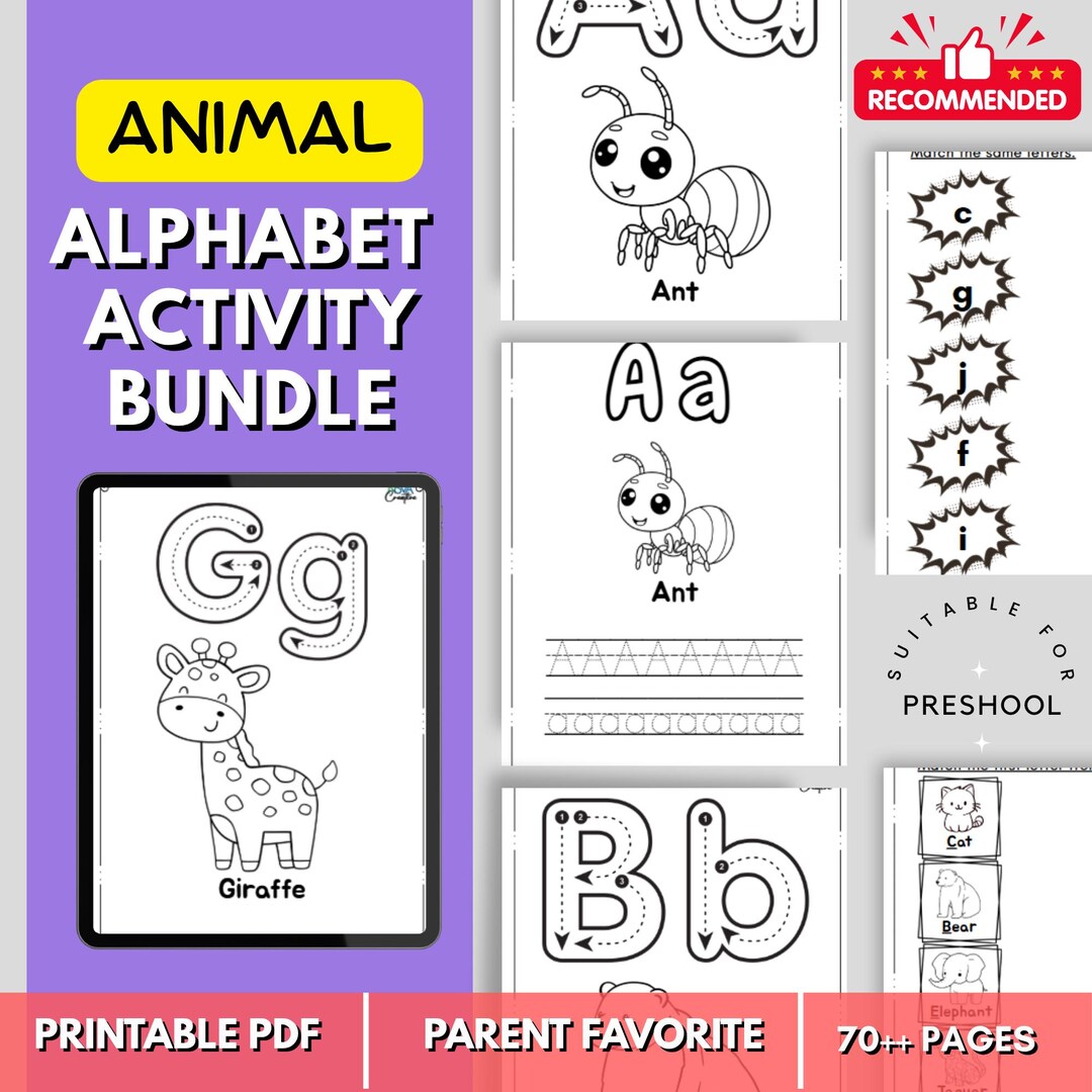 Alphabet Activity Bundle | Fun & Educational A-Z Worksheets for Kids ...