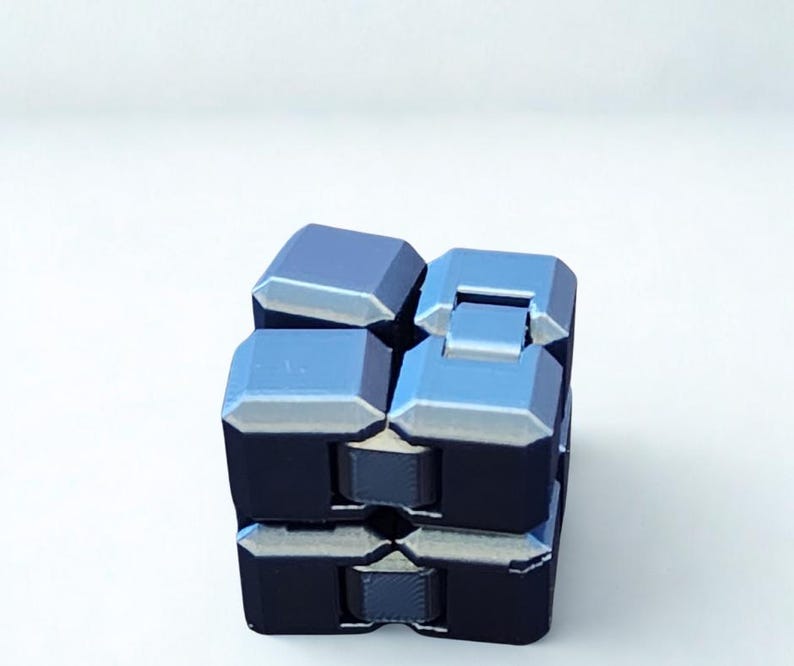 Fidget Infinity Cube 3D Printed Compact, Colorful, Quiet, Stress Relief ...