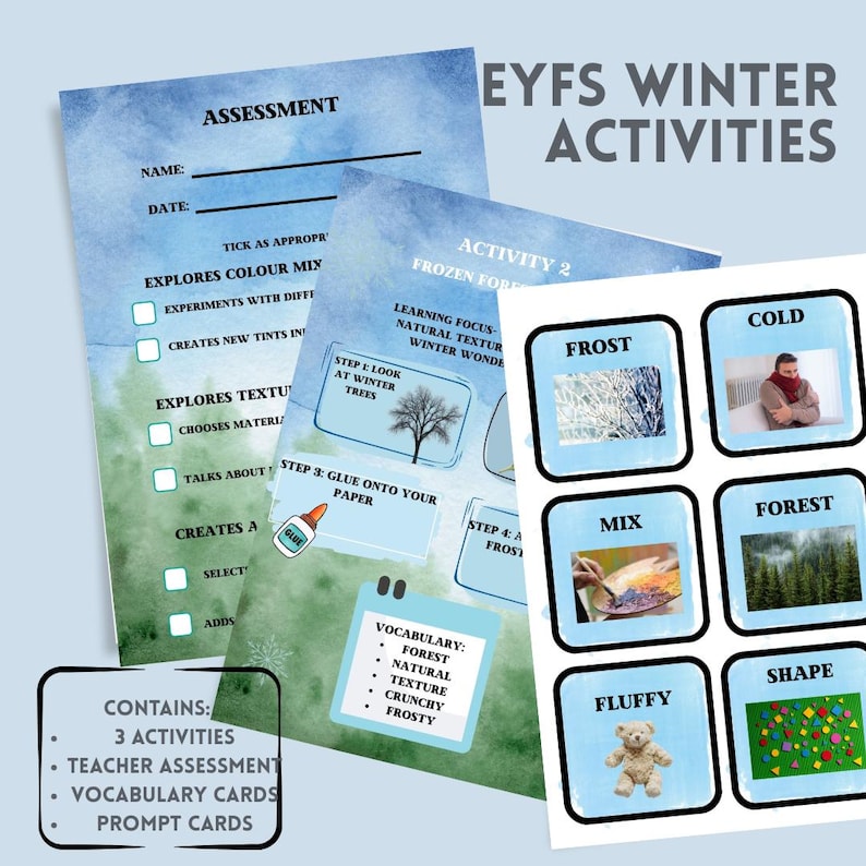 EYFS Winter Art Pack | Early Years Winter Activities | Visual Steps ...