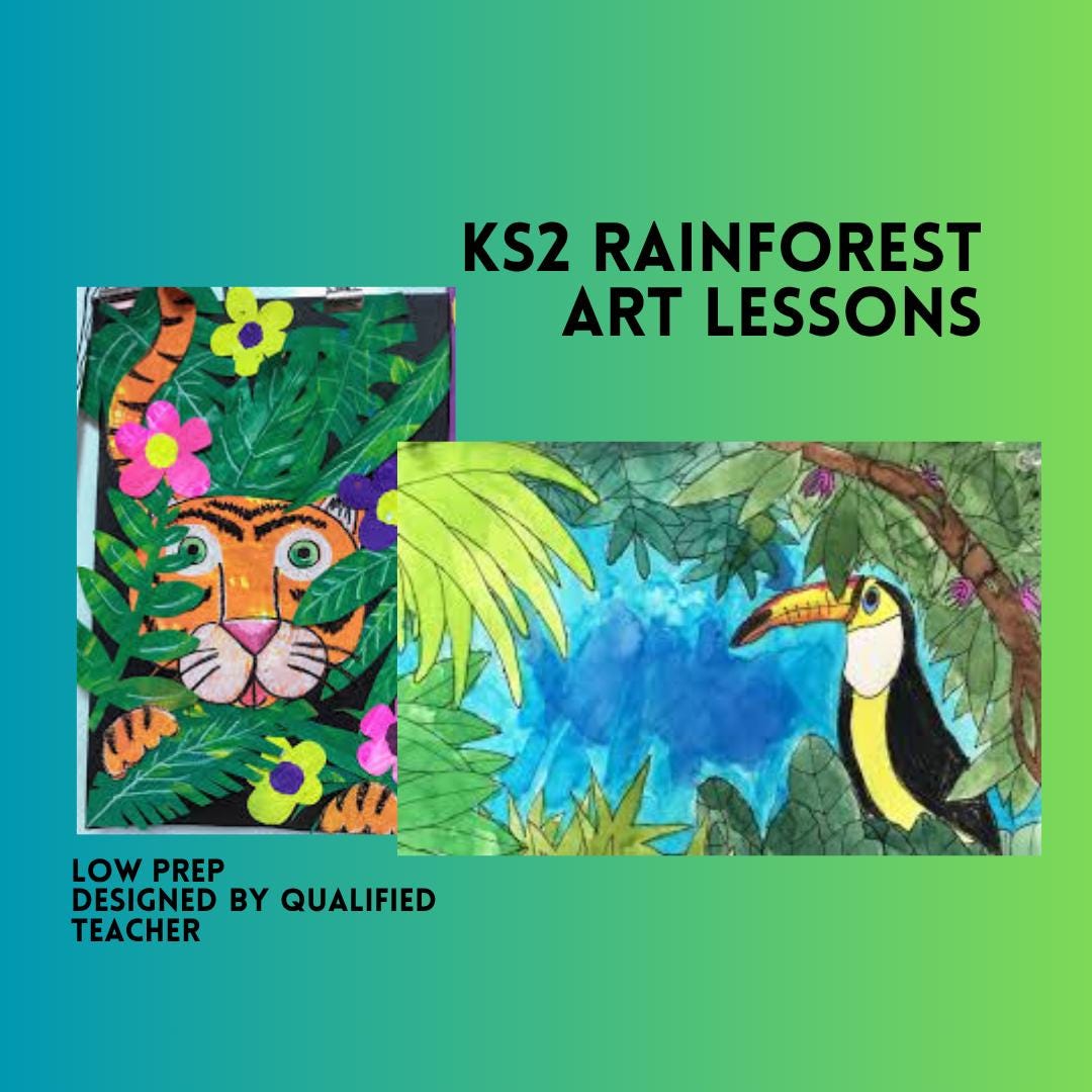 KS2 Rainforest Art Lesson Pack | Primary School Art | Year 3 4 5 6 ...