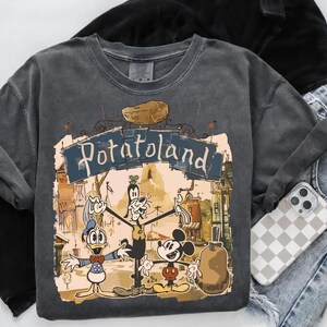 Comfort Colors® Disney Potatoland Shirt, Mickey and Friends Potatoland ...