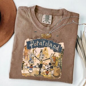 Comfort Colors® Disney Potatoland Shirt, Mickey and Friends Potatoland ...
