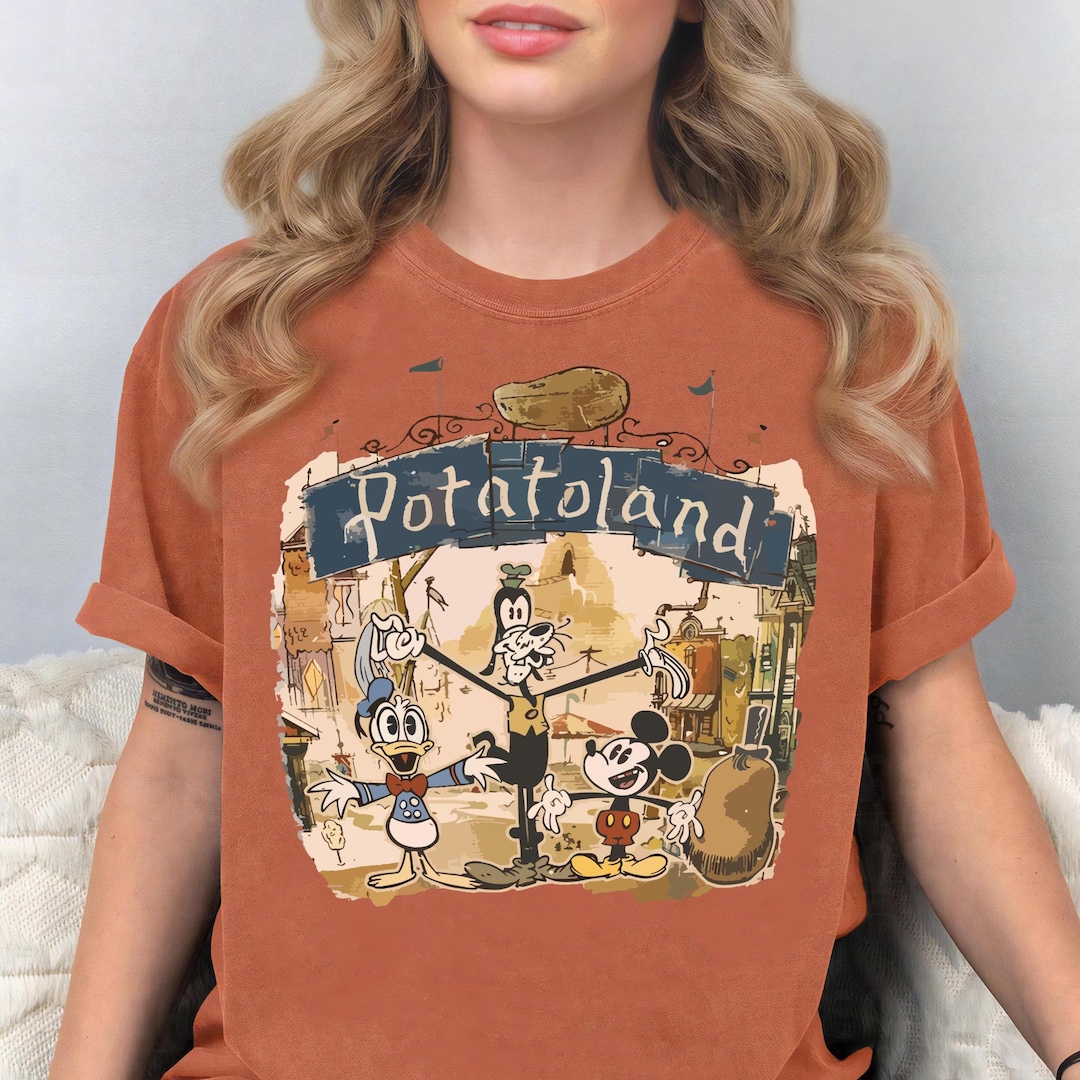 Comfort Colors® Disney Potatoland Shirt, Mickey and Friends Potatoland ...