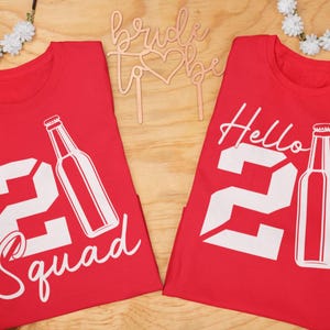 21 Squad Shirts, Hello 21 Shirt, Birthday Crew, 21 and Legal Shirts ...