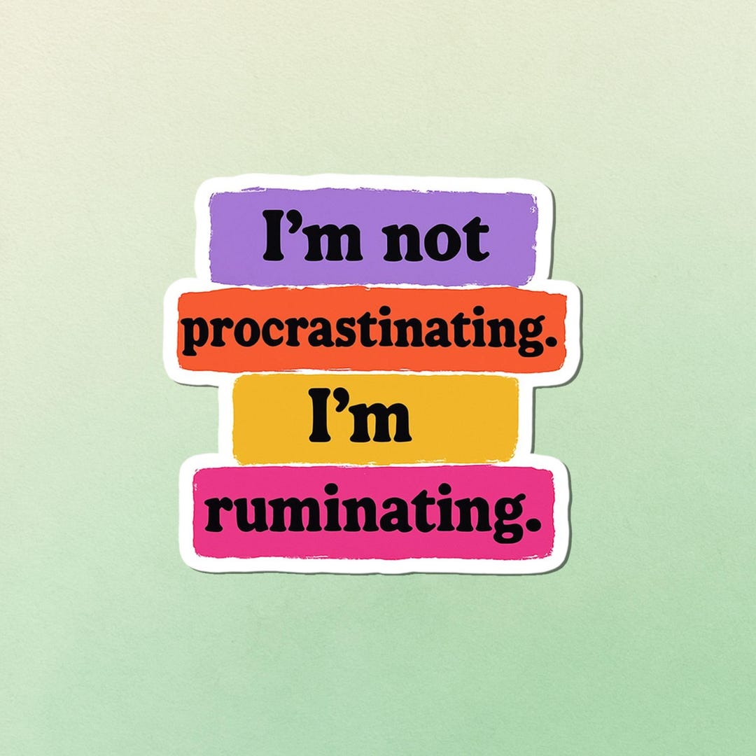 Mental Health Stickers, Vinyl Stickers, Therapy Humour, Procrastination ...