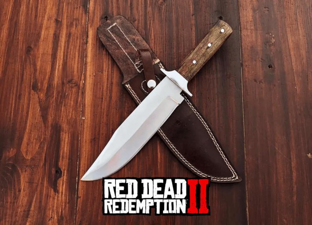 RDR2 Arthur Morgan Bowie Knife: Hand Made Stainless Steel Game Replica ...