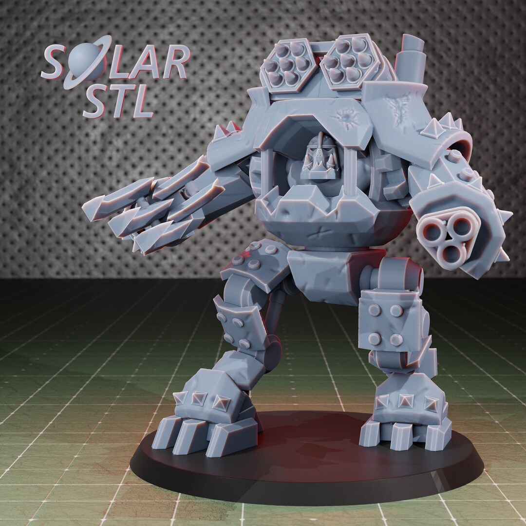 Orks Deff Dread Sci-fi Mech Walker Grimdark 28mm Tabletop Wargaming ...