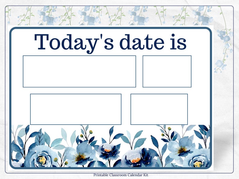 Printable Classroom Calendar Kit | Days, Dates and Months - Etsy